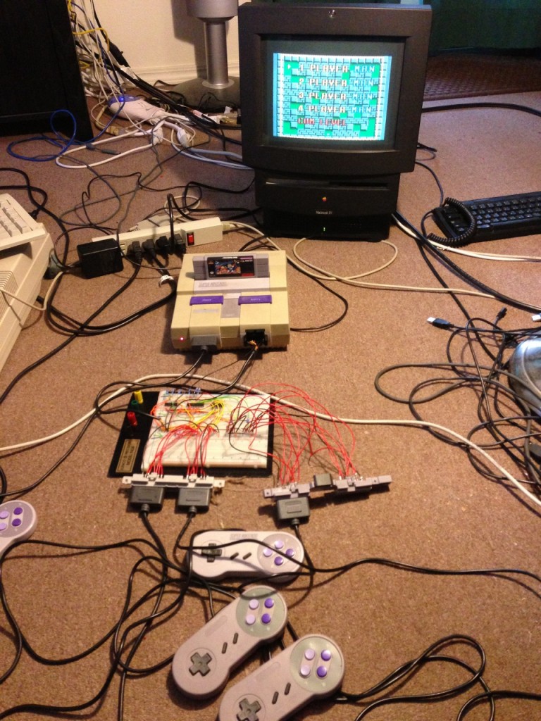 Downtown Doug Brown » Homebrew SNES 4 player multitap adapter