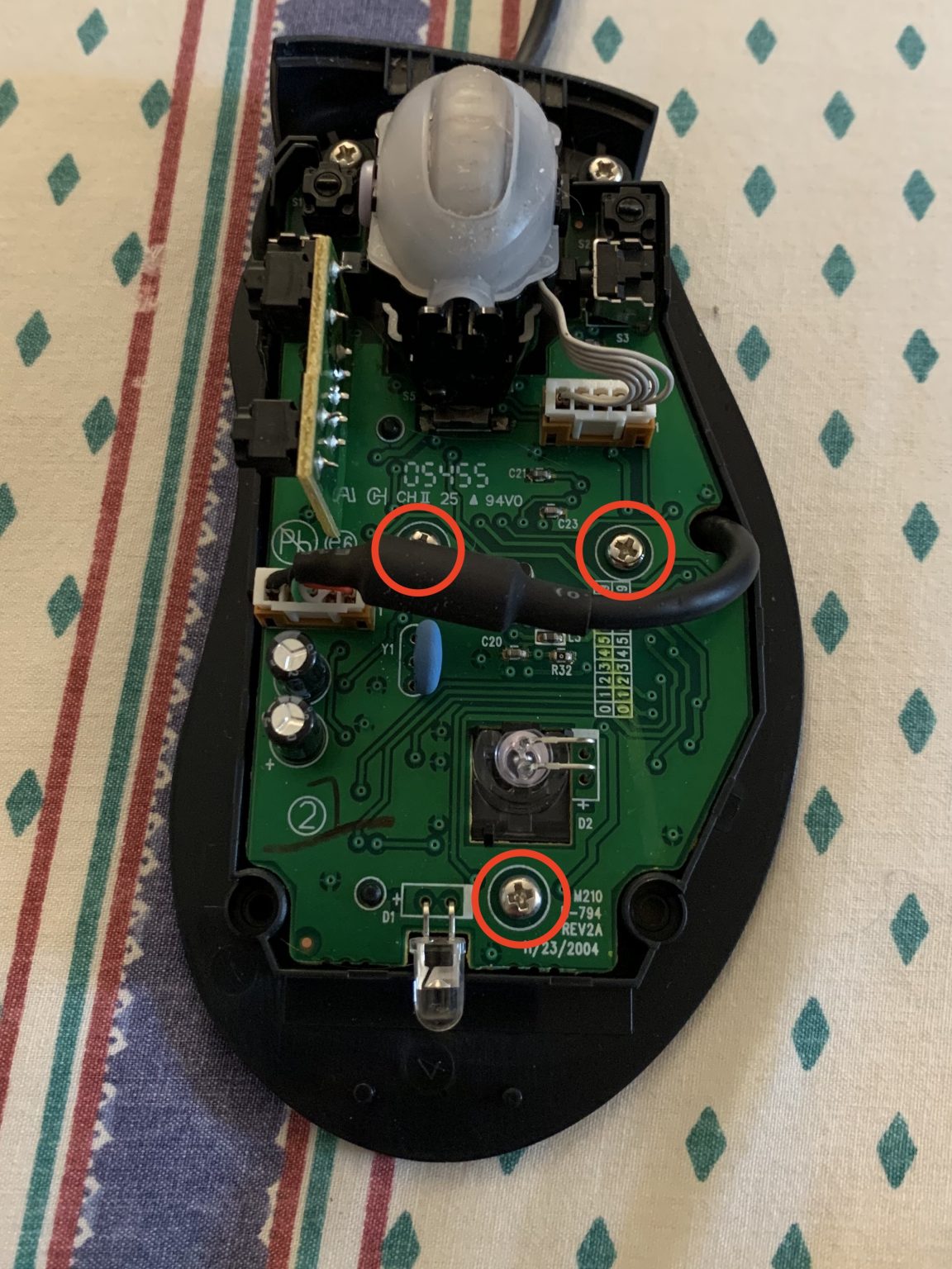 Downtown Doug Brown » Repairing a Microsoft IntelliMouse Explorer 4.0
